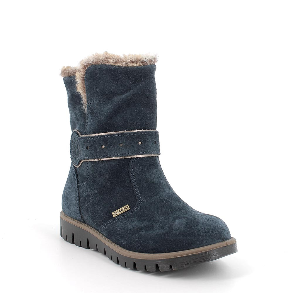 GIRL GORE-TEX ANKLE BOOTS WITH FAUX FUR INSERT