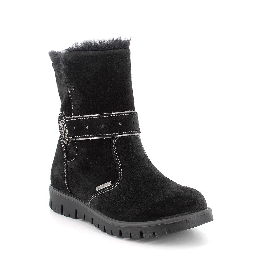 GIRL GORE-TEX ANKLE BOOTS WITH FAUX FUR INSERT