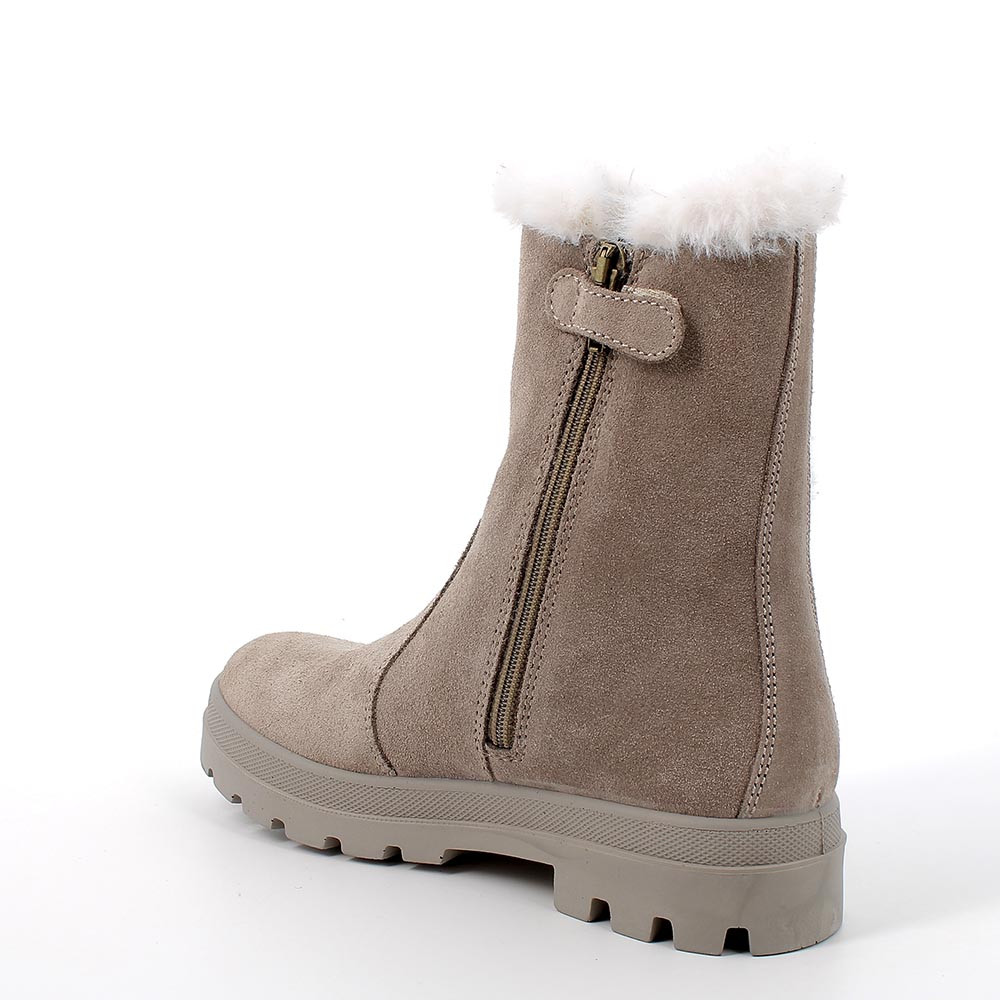 GIRL GORE-TEX ANKLE BOOTS WITH FAUX FUR INSERT