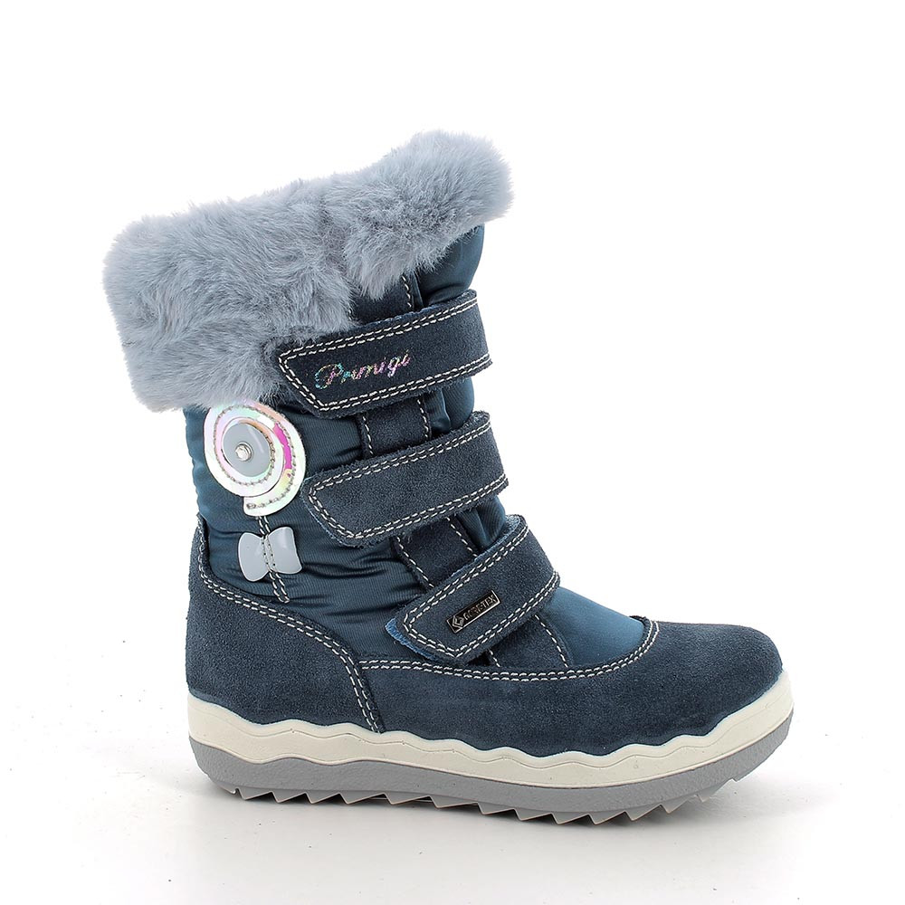 GIRL GORE-TEX ANKLE BOOTS WITH FAUX FUR INSERT